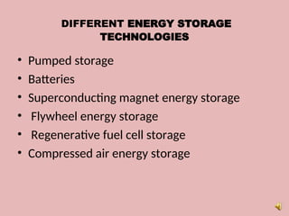 Presentation on storage energy storage system .ppt