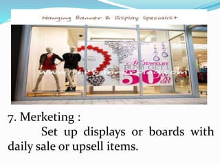 Presentation on 'Store Opening and Closing Checklist' | PPTX