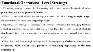 Presentation on Strategic Management (SM)- MBA | PPTX