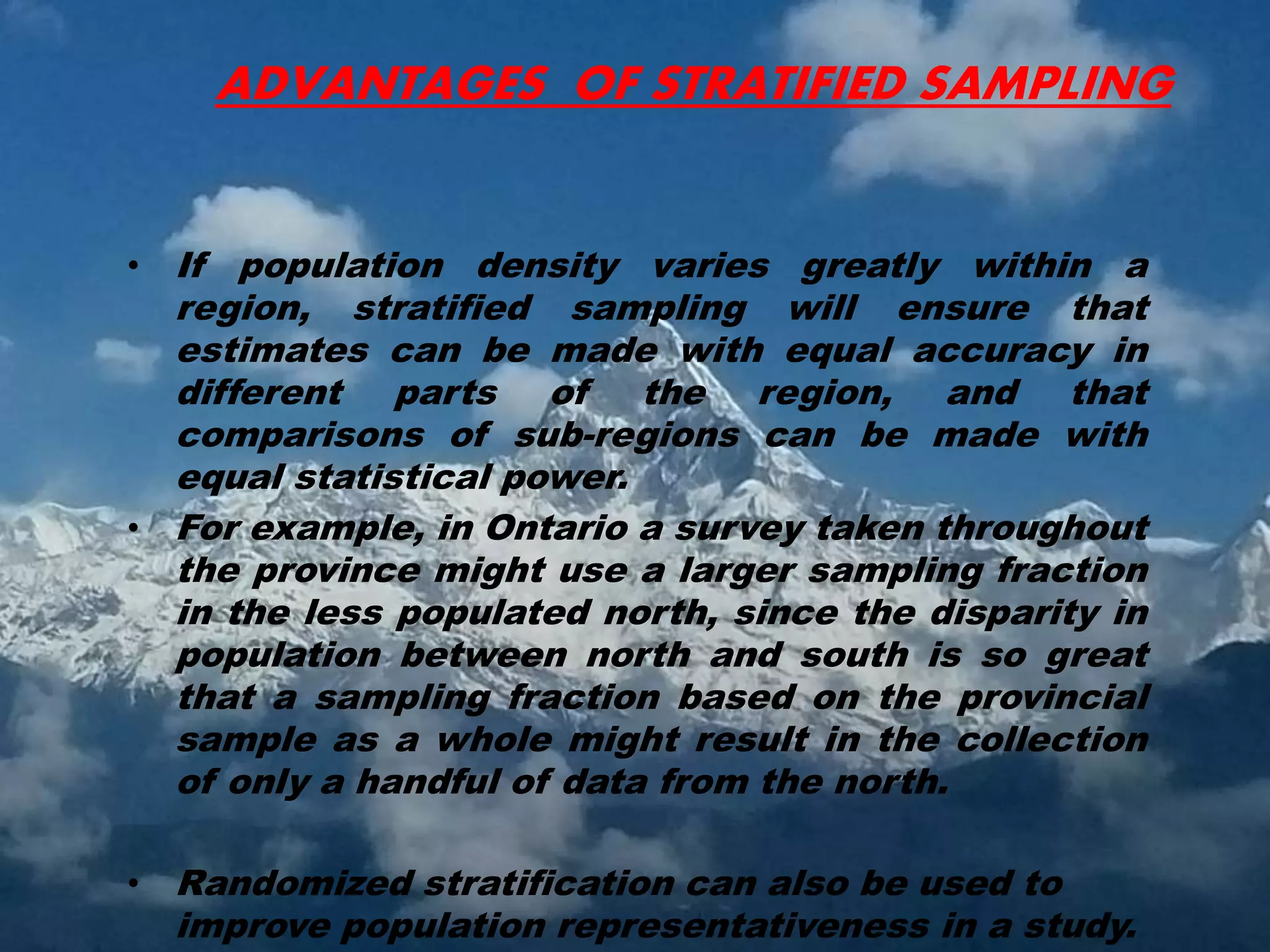 Presentation on stratified sampling | PPTX