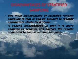 Presentation on stratified sampling | PPTX