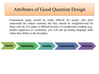 Presentation on structure of question paper | PPTX
