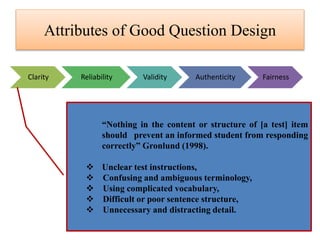 Presentation on structure of question paper | PPTX