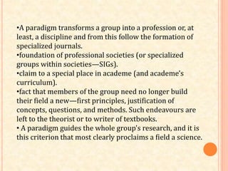 Presentation on structure of scientific revolution | PPTX