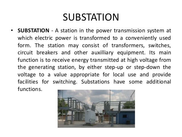 Presentation on substations
