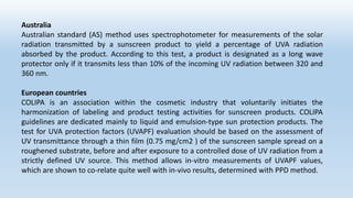 sunprotection, sunscreen classification and regulatory aspects | PPTX