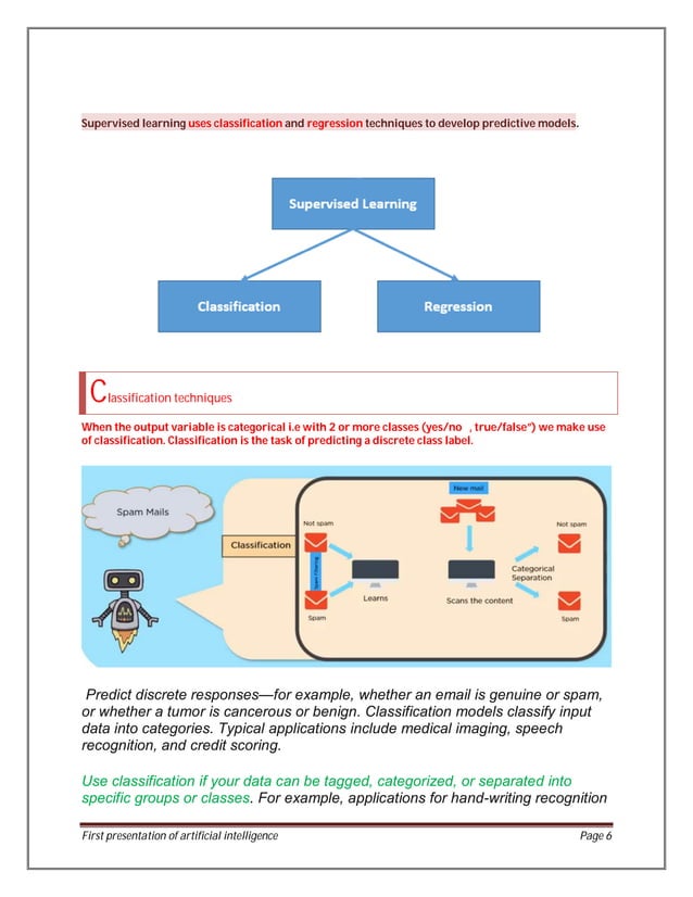 detailed Presentation on supervised learning | PDF | Artificial Intelligence | Technology ...