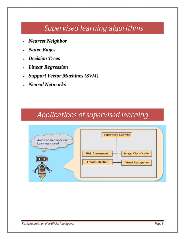 detailed Presentation on supervised learning | PDF | Artificial ...