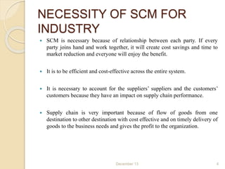 Presentation on supply chain management | PPTX