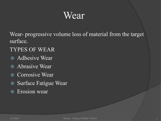 Presentation on surface modification | PPTX