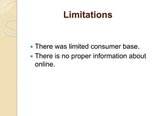 Presentation on survey online vs. offline shopping | PPTX