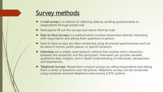 Survey and its Type | PPTX