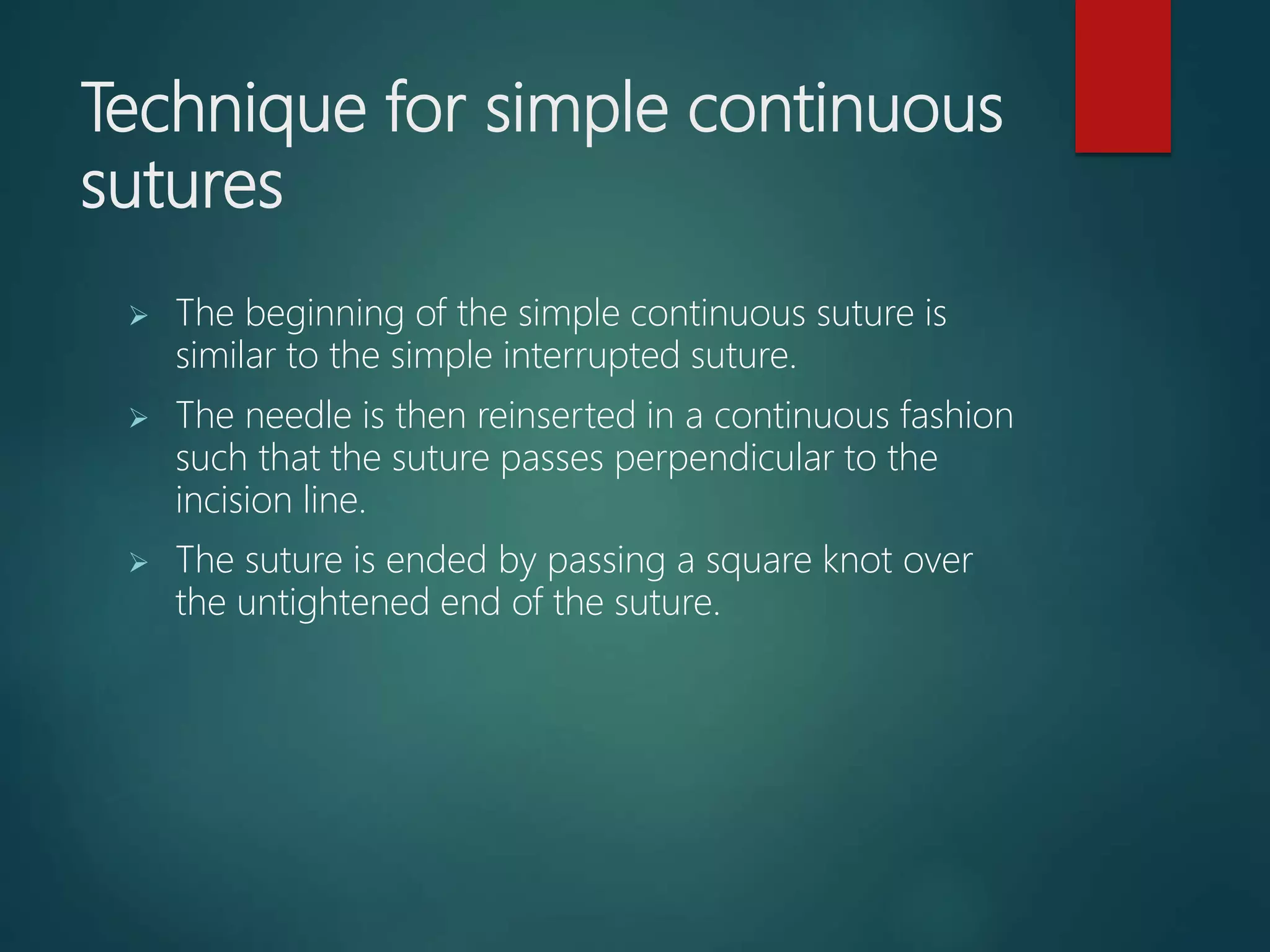 Suture Materials and Suturing Techniques | PPTX