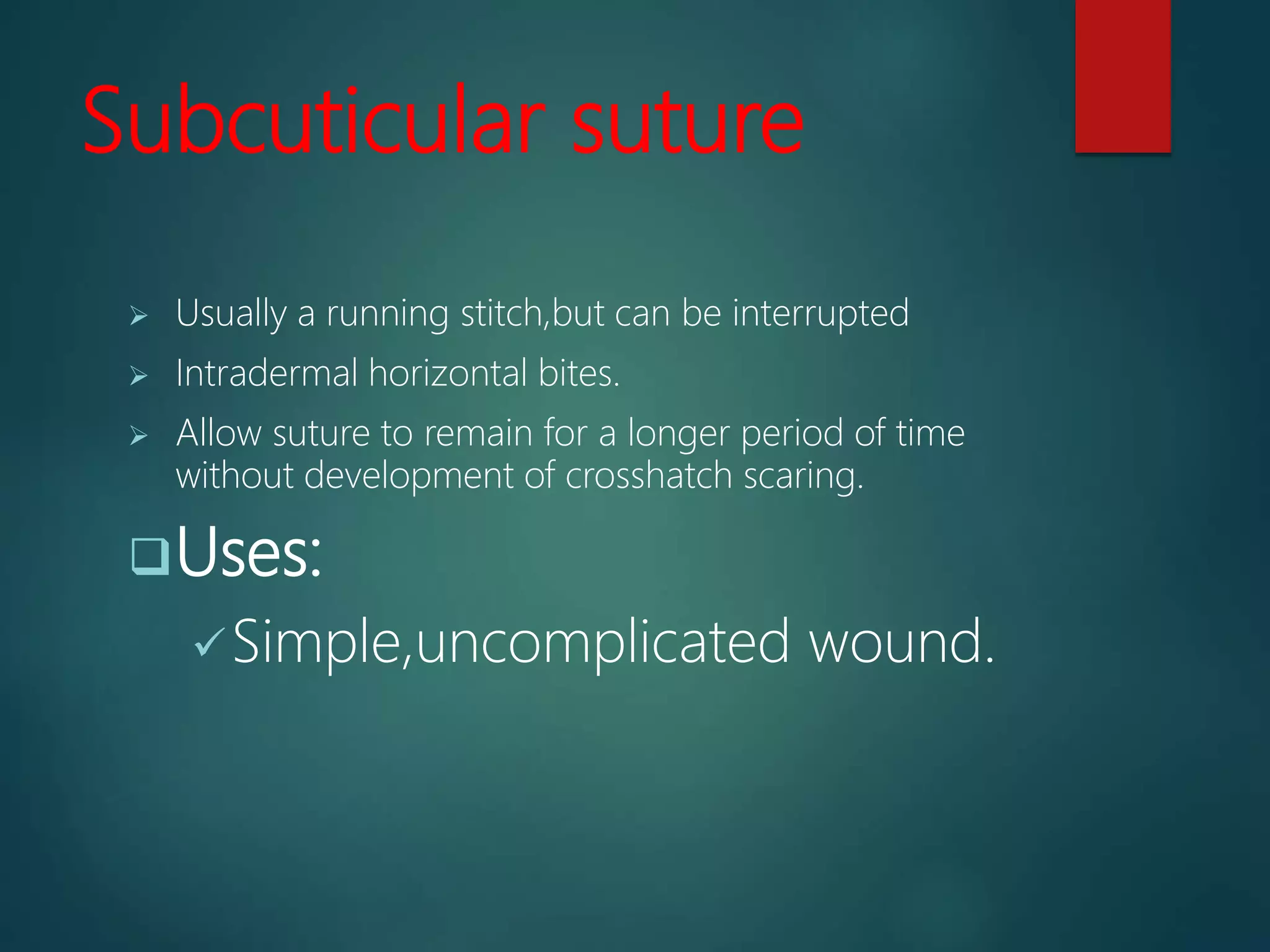 Suture Materials and Suturing Techniques | PPTX