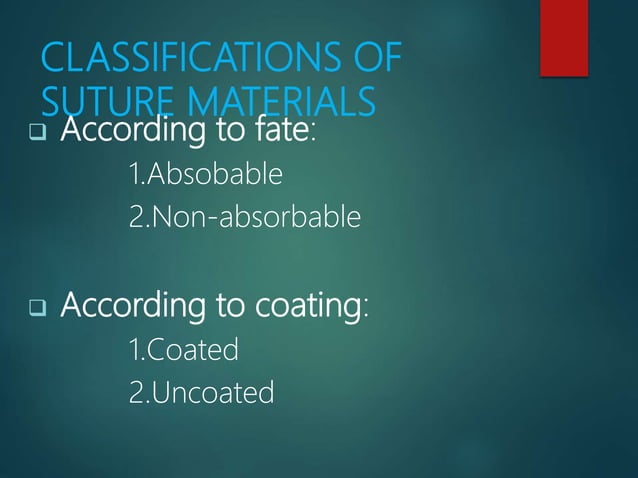 Suture Materials and Suturing Techniques | PPTX | First Aid | Injuries