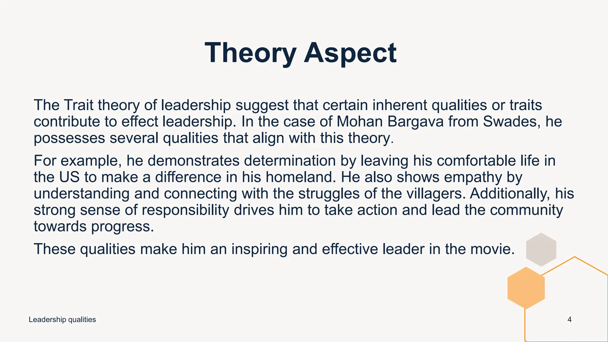 "Swades" Movie Review on Leadership Qualities | PPTX