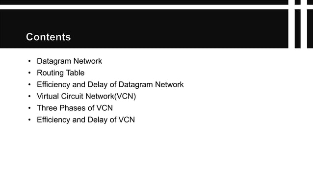 Datagram Switching and Virtual Control Switching | PPTX