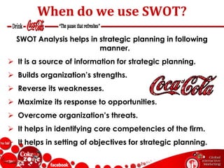 Presentation on swot analysis of coca cola | PPTX