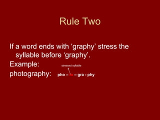 Presentation on syllable_stress1 | PPS