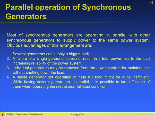 Presentation on Synchronous Machine.pptx | Physics | Science