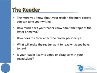 Presentation on taking notes, writing letters and memo | PPT