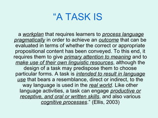 TASK-BASED APPROACH | PPS | Homework and Study | Education