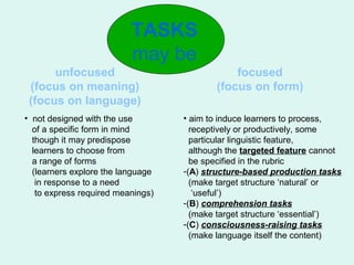 TASK-BASED APPROACH | PPS | Homework and Study | Education