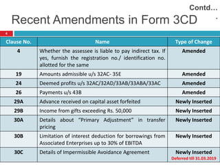 Presentation on Tax Audit and relevant clauses | PPTX