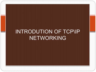 Presentation on tcp ip by kalyan kk | PPT