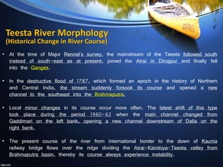 Teesta River (Past, Present and Future Prospect) | PPTX