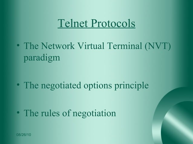 Presentation on telnet | PPT | Computer Networking | Computing