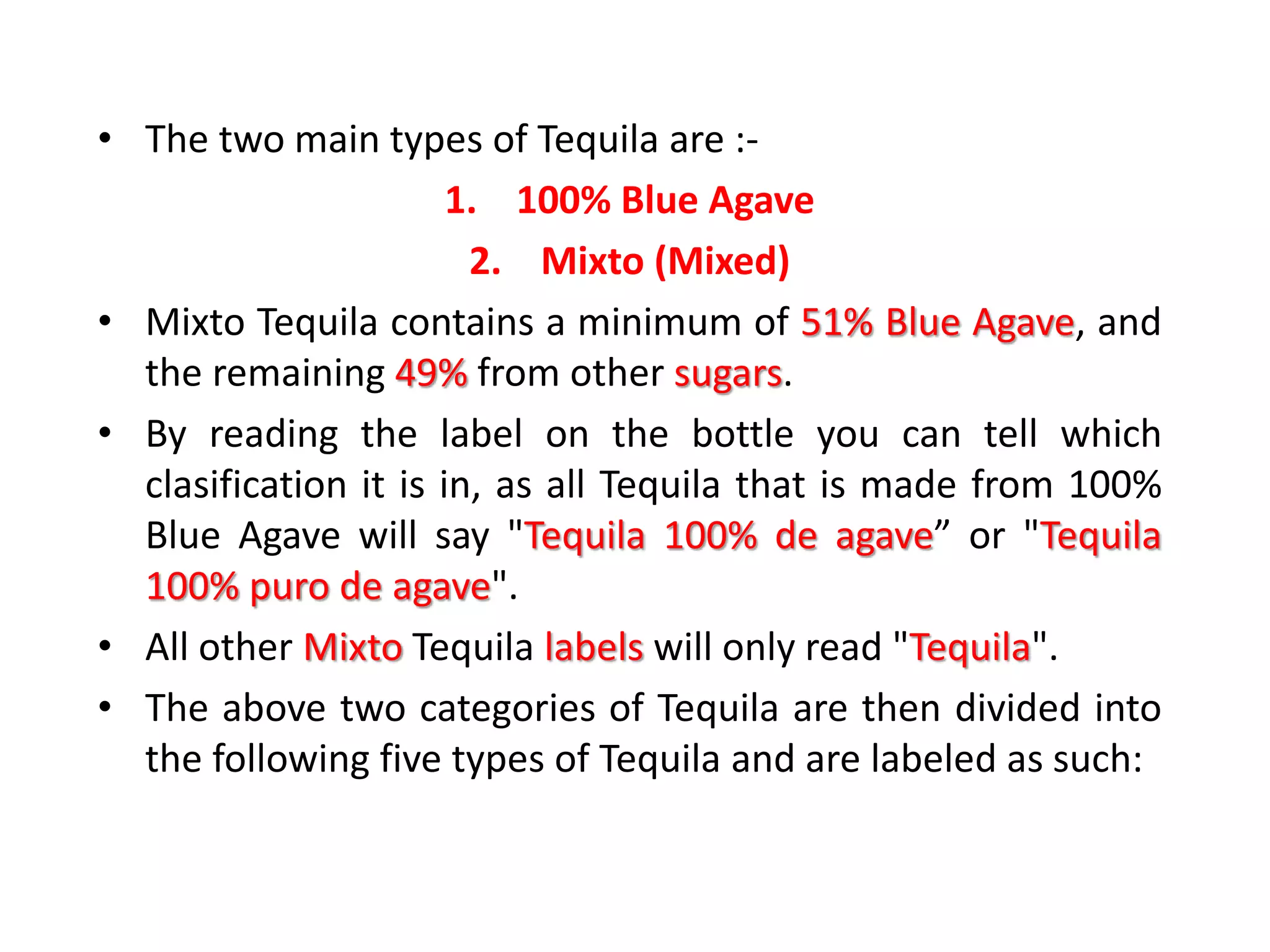 Presentation on tequila | PPTX