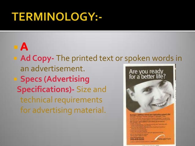 Presentation on terminology of advertising | PPTX | Desktop Publishing ...