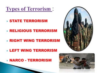 Presentation on terrorism | PPTX