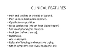 Presentation on Tetanus Disease | PDF