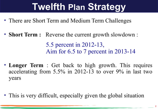 Overview of the 12th Five Year Plan (2012 - 2017) | PPT | Government ...