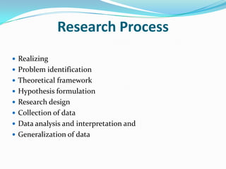 Presentation on the characteristic of scientific research 1 | PPTX