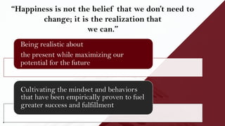 Presentation on the happiness advantage | PPTX