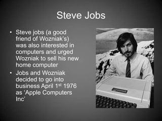 Presentation on the history of apple computers | PPTX
