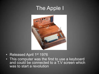 Presentation on the history of apple computers | PPTX