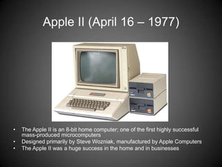 Presentation on the history of apple computers | PPTX