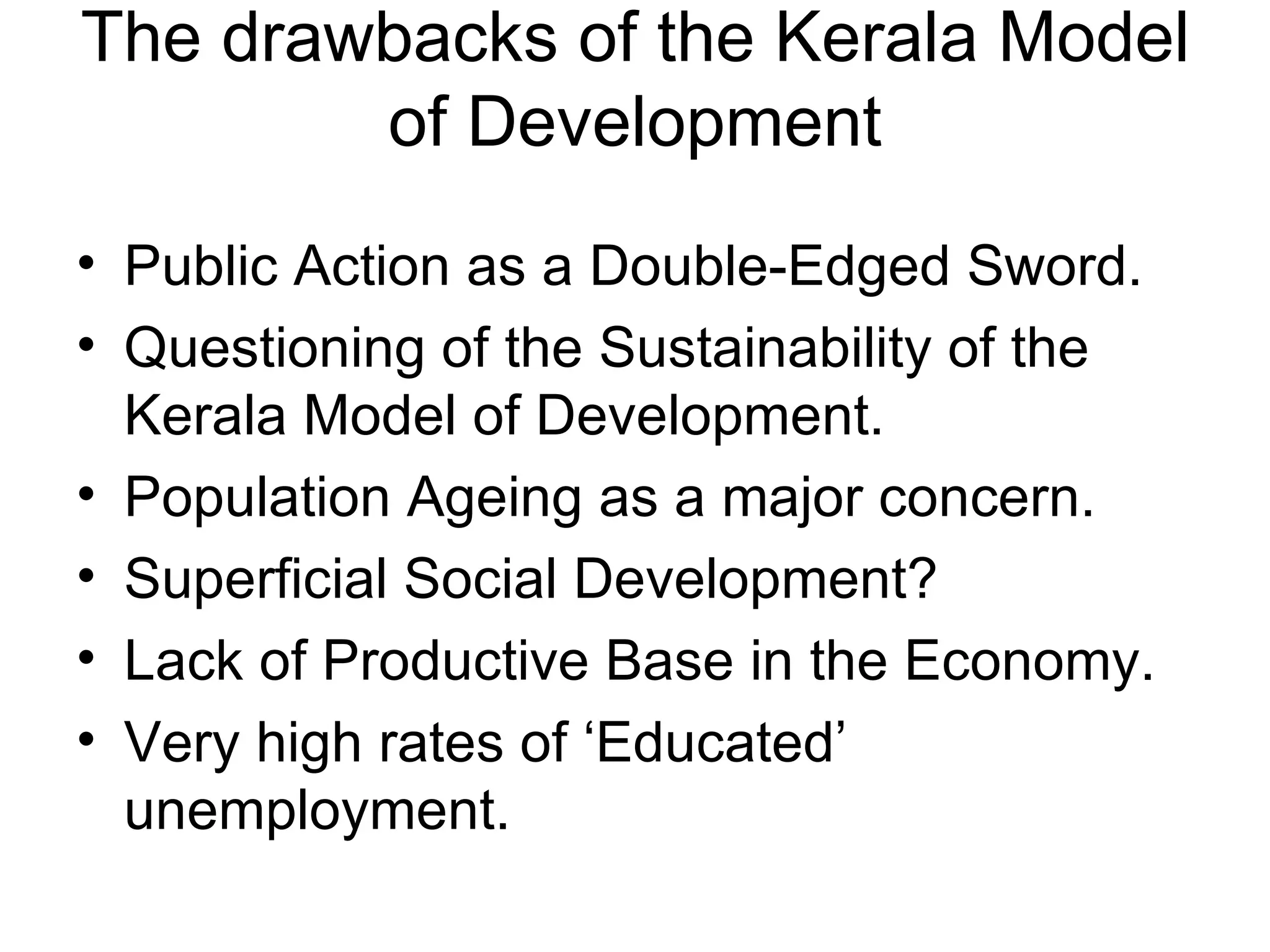 Presentation on the kerala model of development | PPT