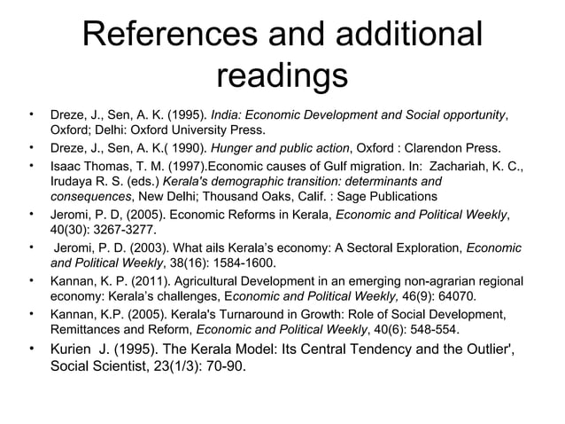 Presentation on the kerala model of development | PPT | Economy ...