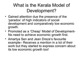 Presentation on the kerala model of development | PPT