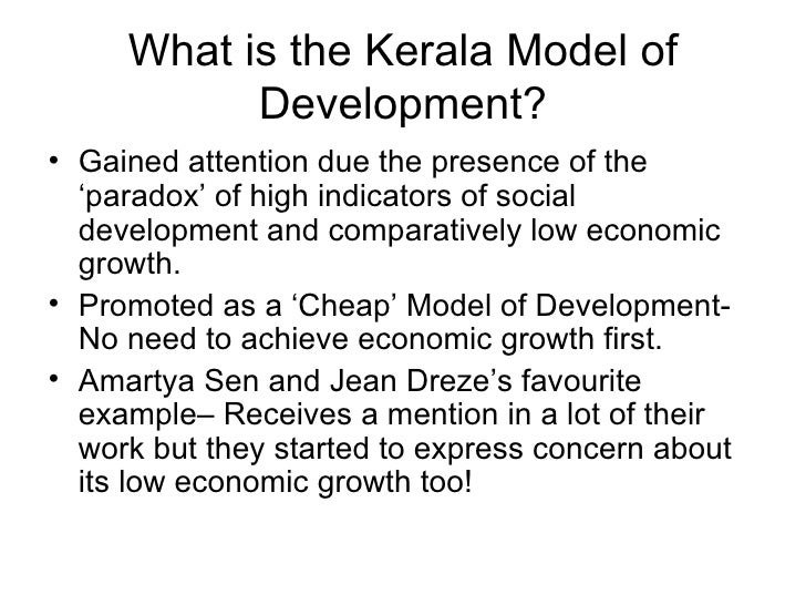 Presentation on the kerala model of development