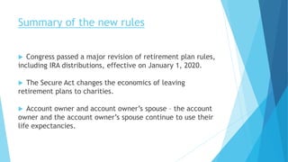 Presentation on the Secure Act | PPTX