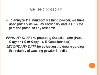 Presentation On The Survey Of Washing Powder | PPTX