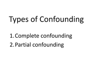 confounding 2*2 | PPTX
