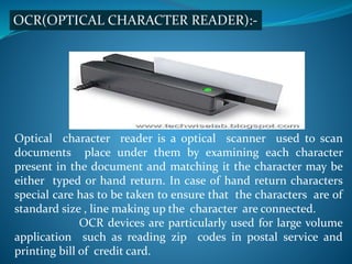 input and output device | PPTX