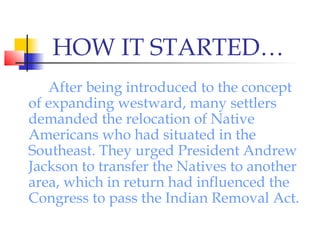 Presentation on the Trail of Tears | PPT